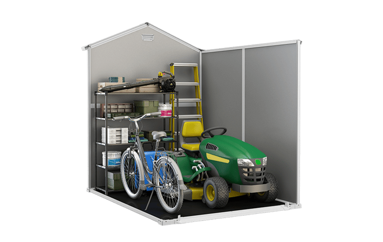 Keter Manor Plastic Garden Storage Shed 6 x 8 ft - Grey – Garden4us Ltd